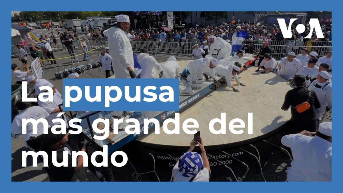 El Récord Guinness de la pupusa más grande del mundo se alcanzó en ...