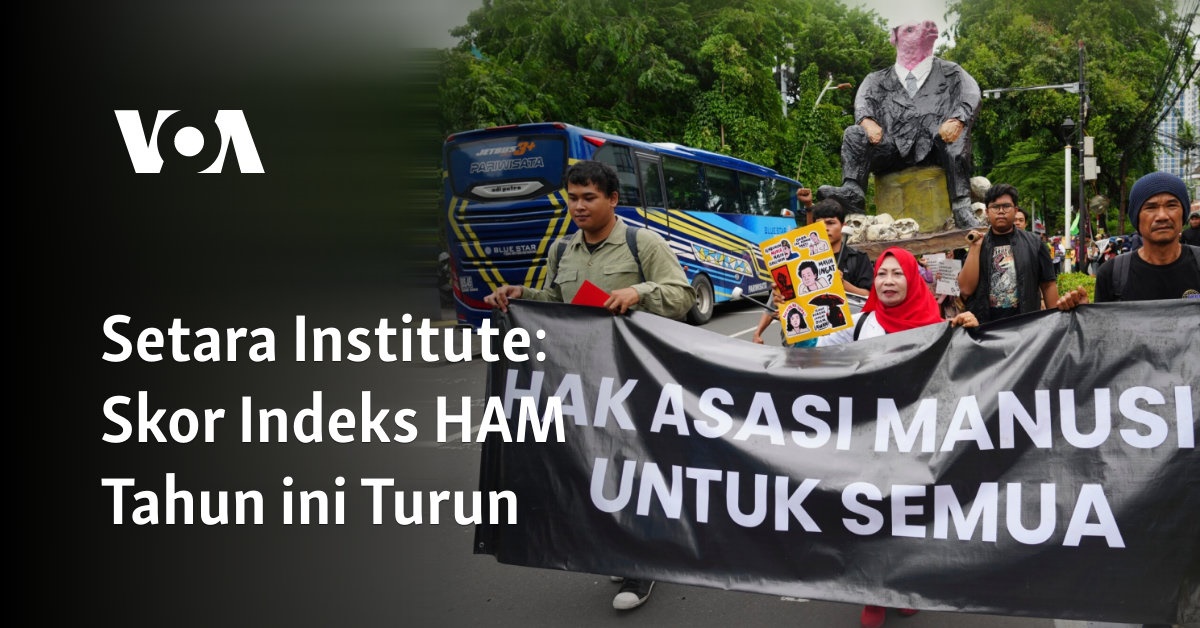 Setara Institute: Skor Indeks HAM Tahun ini Turun