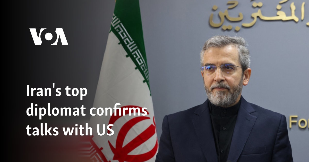 Iran's top diplomat confirms talks with US