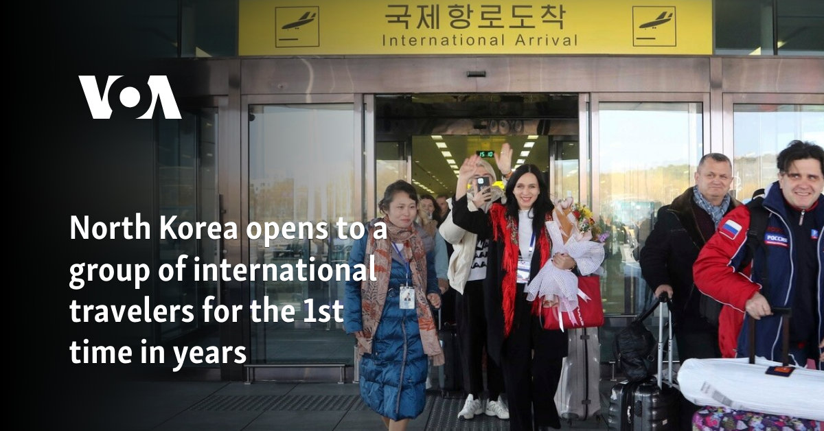 North Korea opens to a group of international travelers for the 1st ...