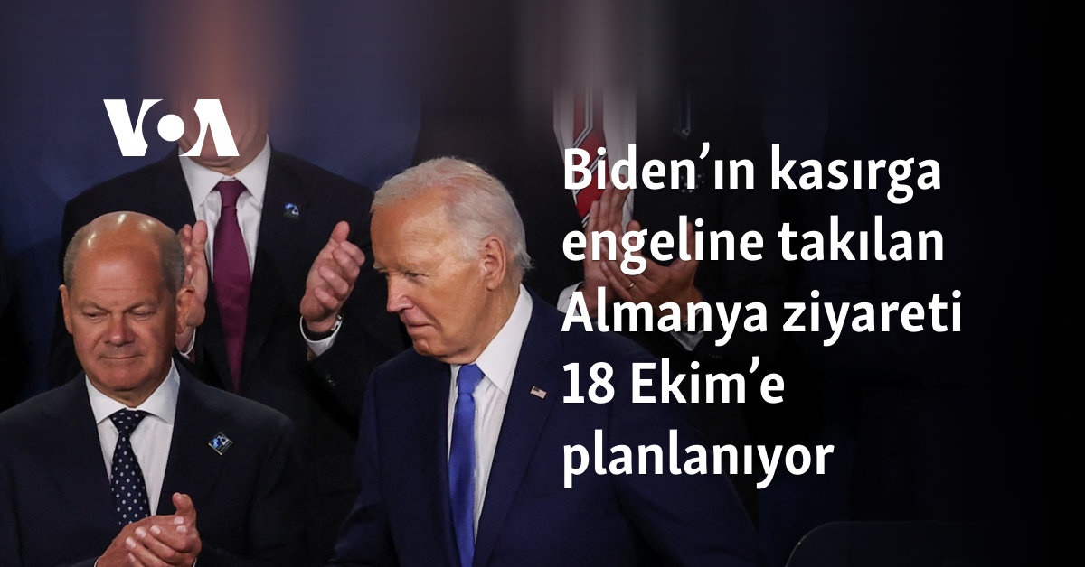 Biden’ın kasırga engeline takılan Almanya ziyareti 18 Ekim’e planlanıyor