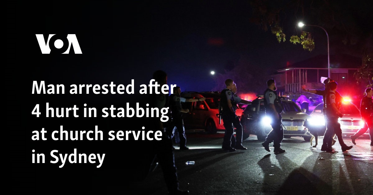 Man Arrested After 4 Hurt In Stabbing At Church Service In Sydney