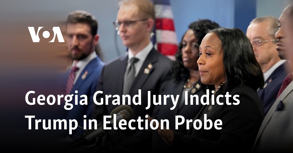 Georgia Grand Jury Indicts Trump, 18 Others in Election Probe