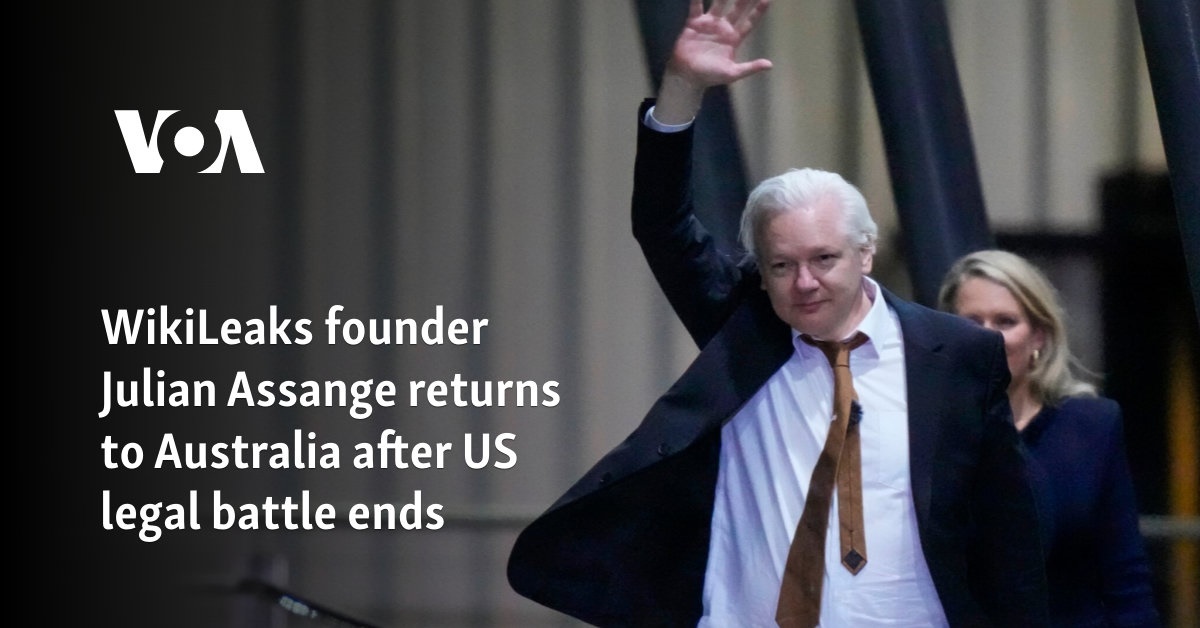 WikiLeaks founder Julian Assange returns to Australia after US legal ...