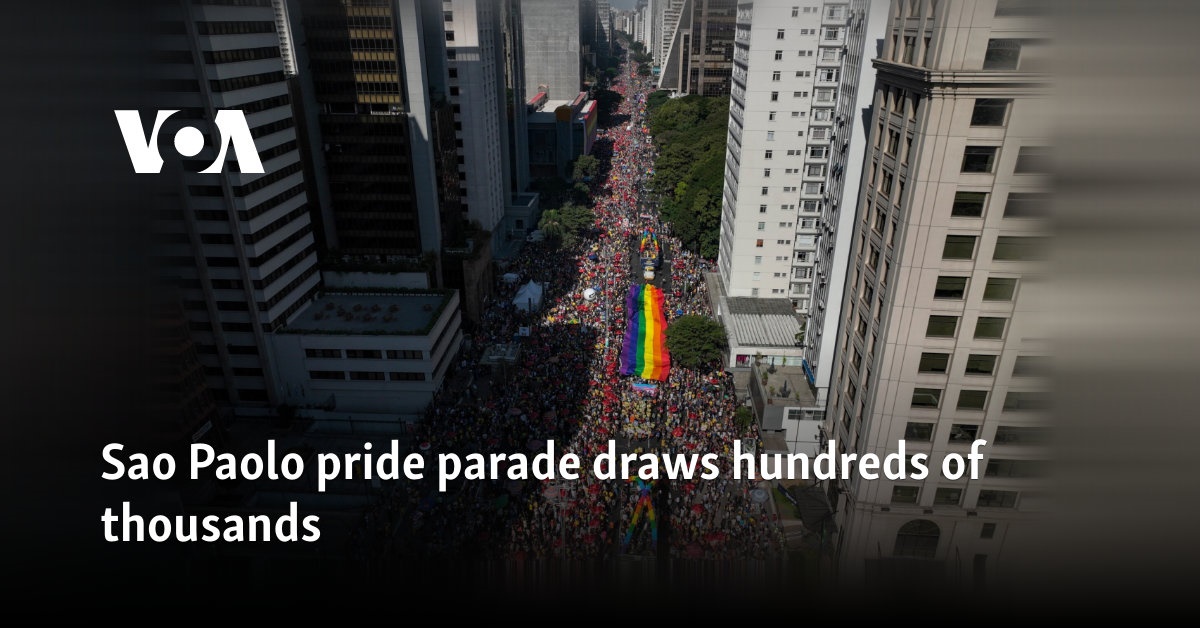 Sao Paulo pride parade draws hundreds of thousands