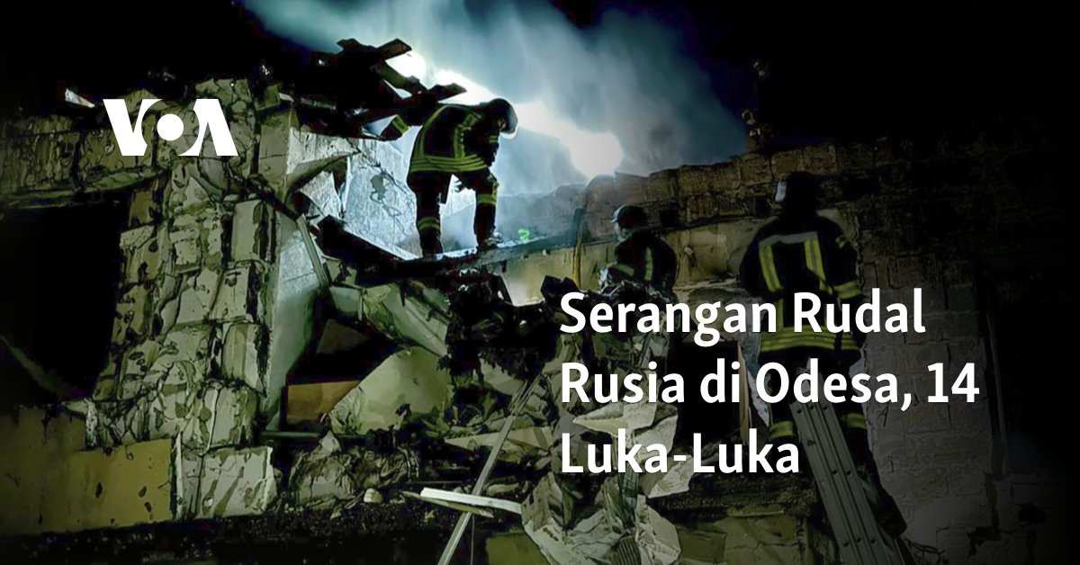 Serangan Rudal Rusia di Odesa, 14 Luka-Luka