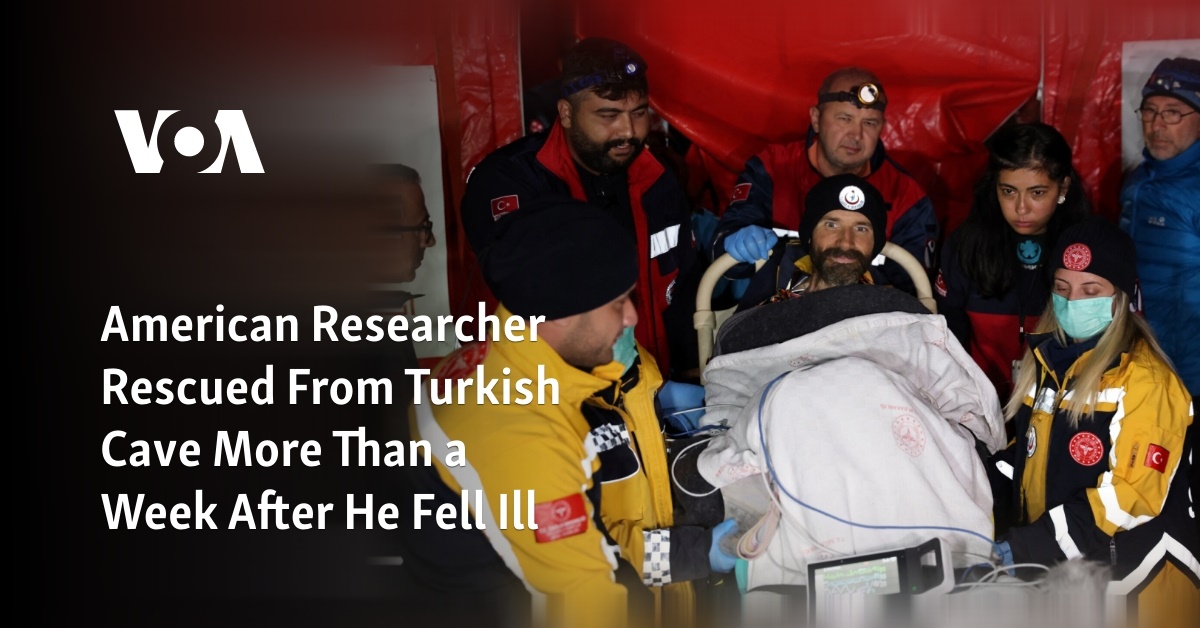American Researcher Rescued From Turkish Cave More Than a Week After He ...