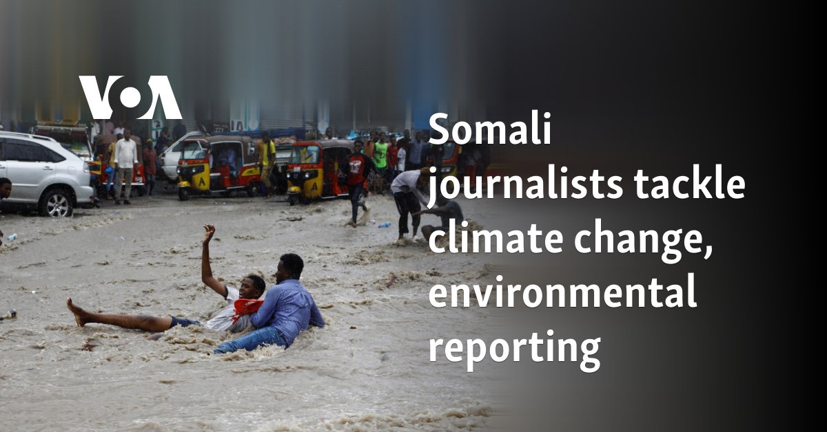 Somali journalists tackle climate change, environmental reporting