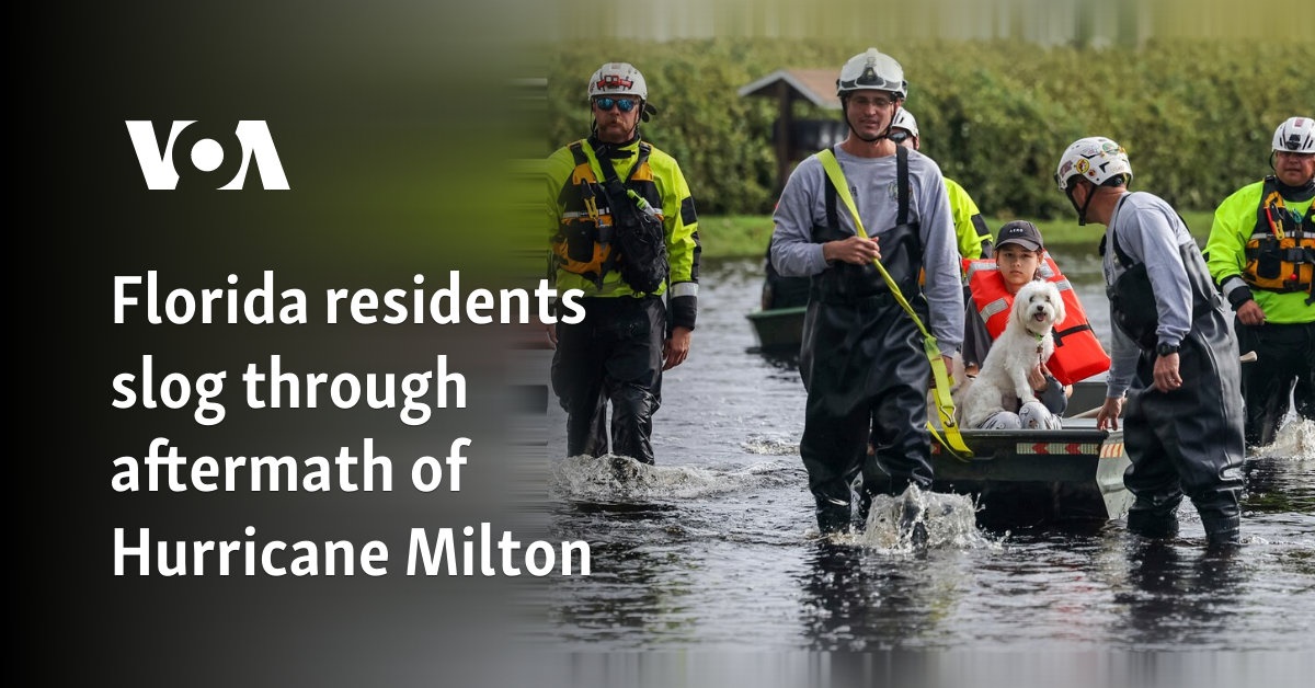 Florida residents slog through aftermath of Hurricane Milton