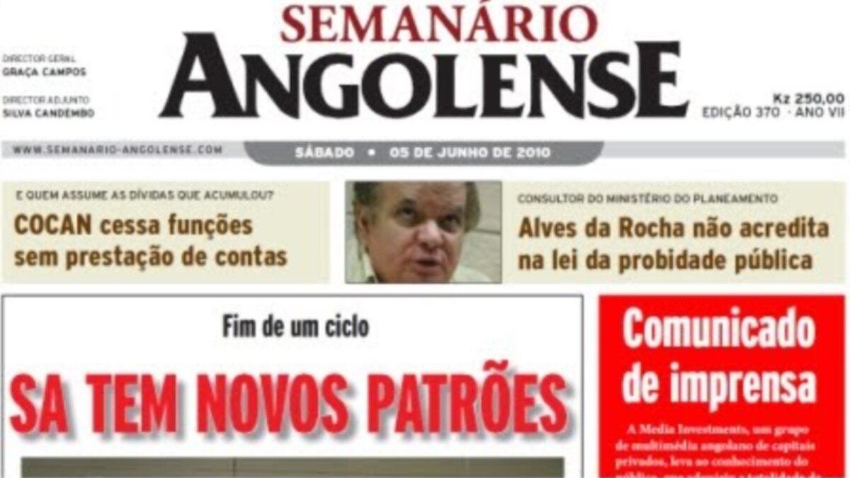 Semanário Angolense fecha as portas