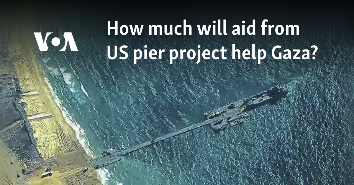How much will aid from US pier project help Gaza?