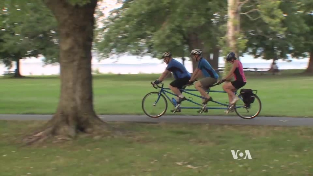 Tandem Biking Opens Sport to Blind Bikers
