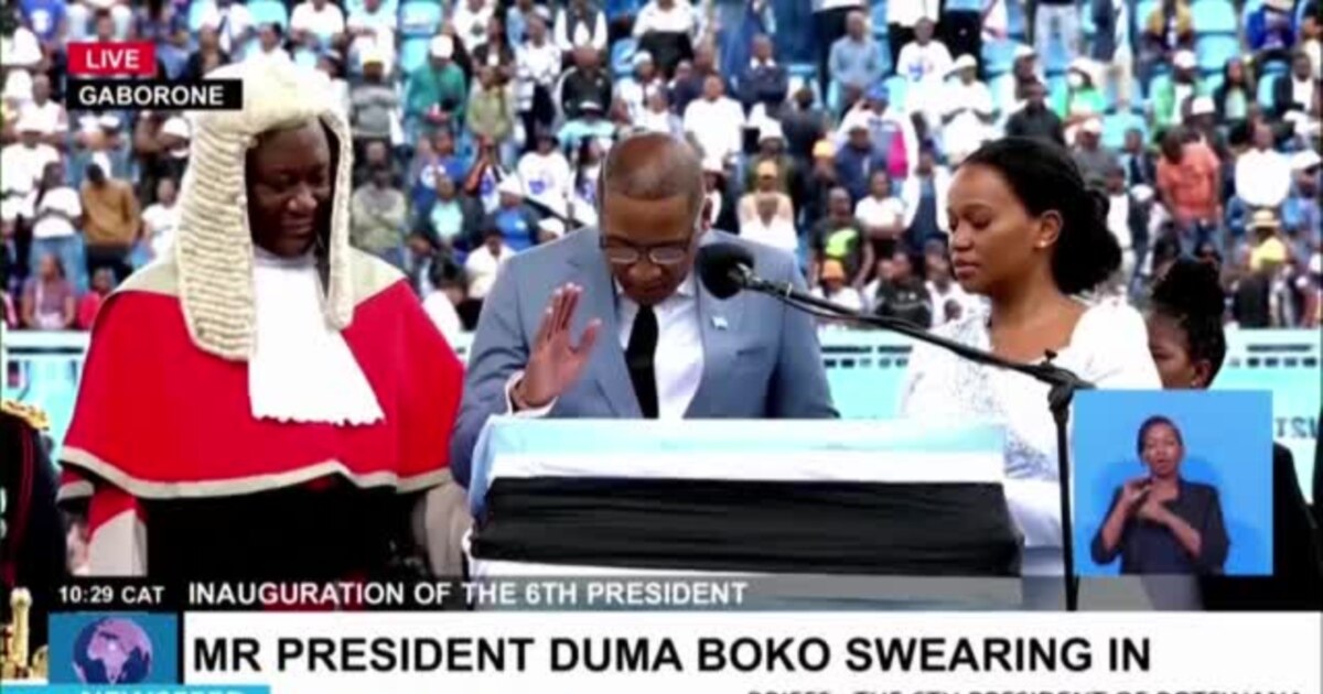 Duma Boko Inauguration ...