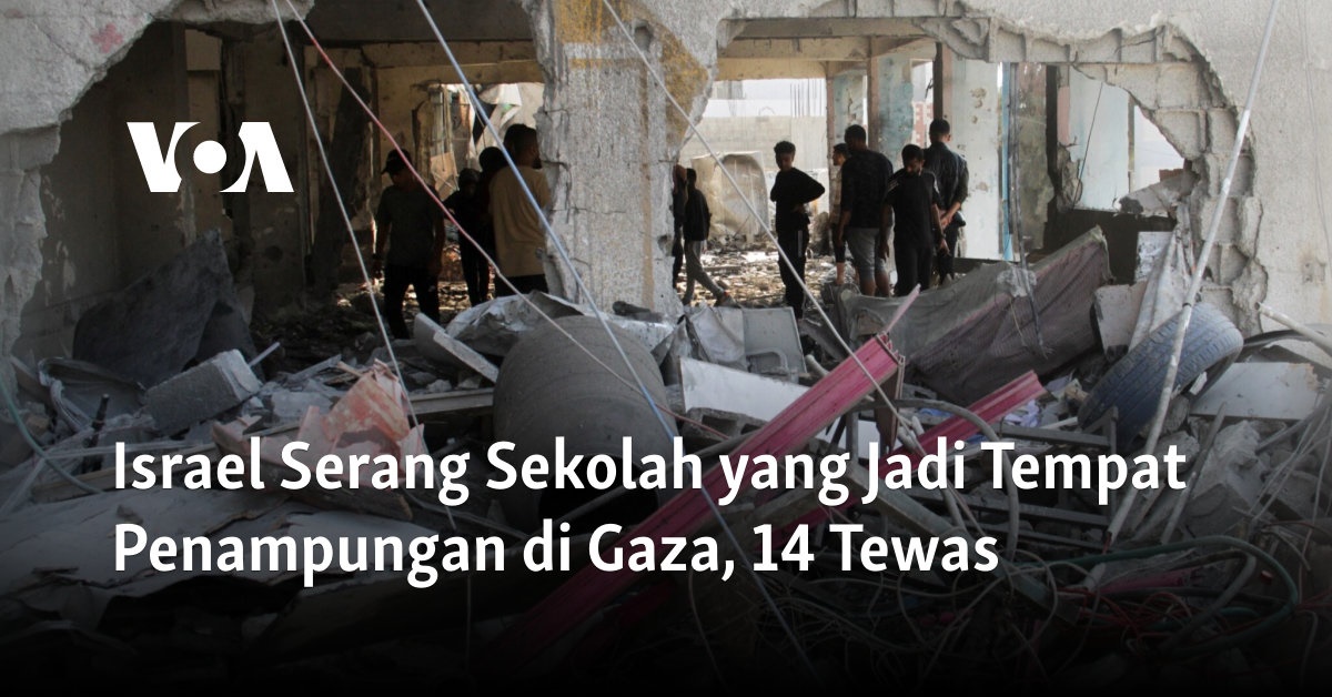 Israel Serang Sekolah yang Jadi Tempat Penampungan di Gaza, 14 Tewas