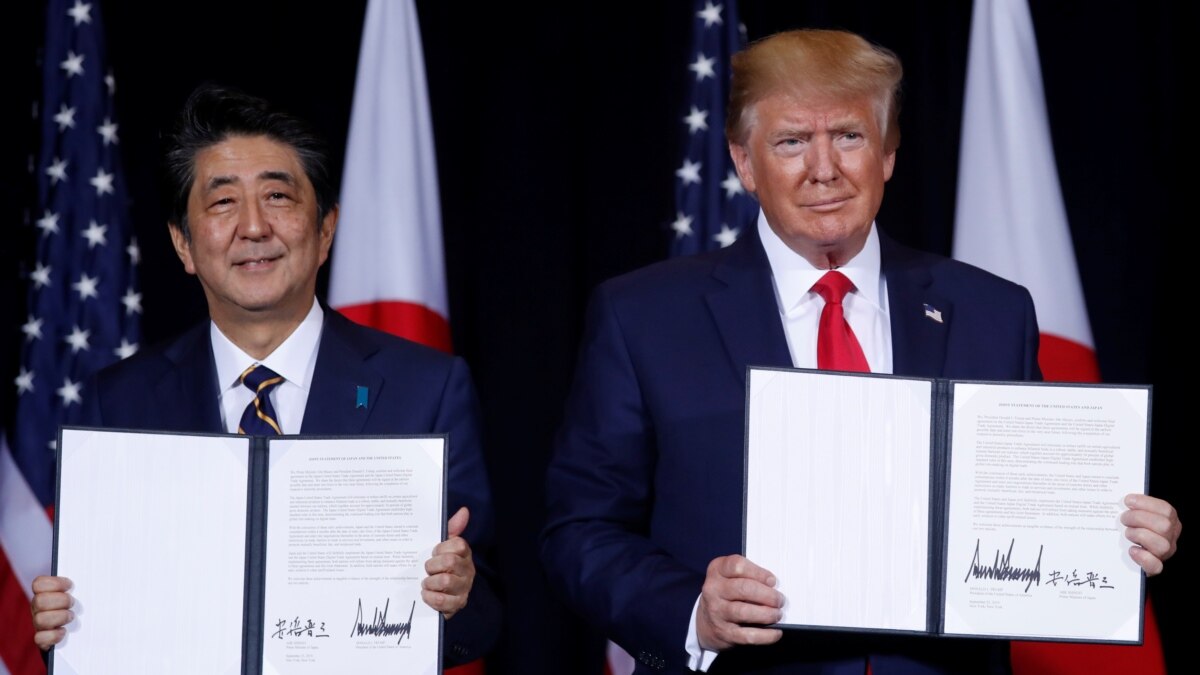 Us Japan Announce First Stage Of Trade Deal