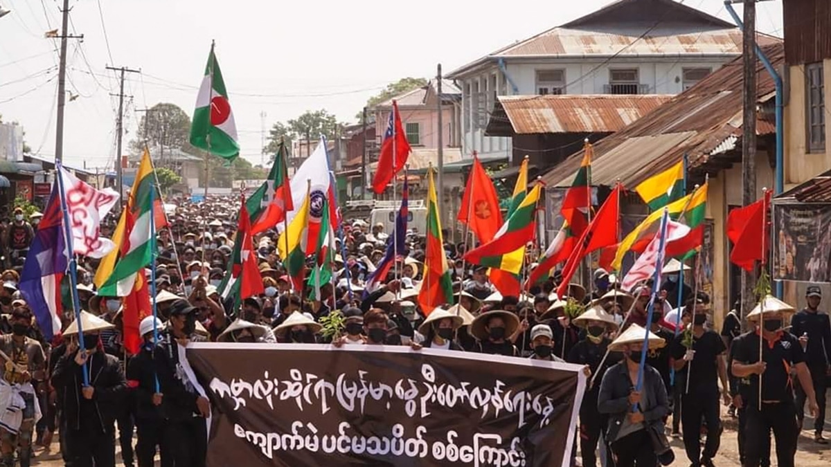 Thousands Rally against Myanmar Junta, Calling for 'Spring Revolution'