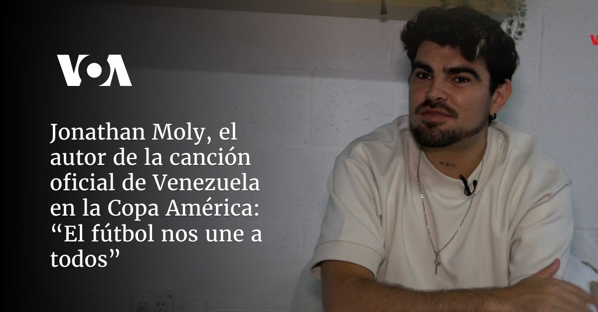 Jonathan Moly, el autor de la canción oficial de Venezuela en la Copa ...