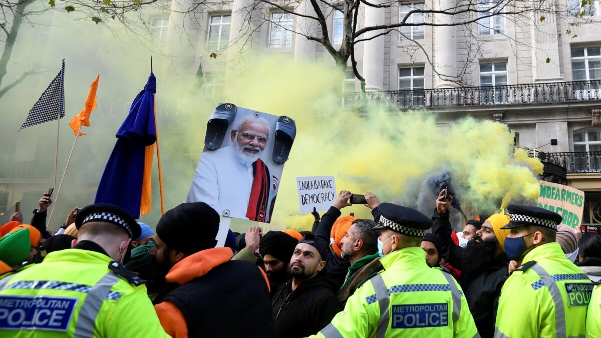 Thousands in London Protest India's Farming Reforms; 13 Arrested