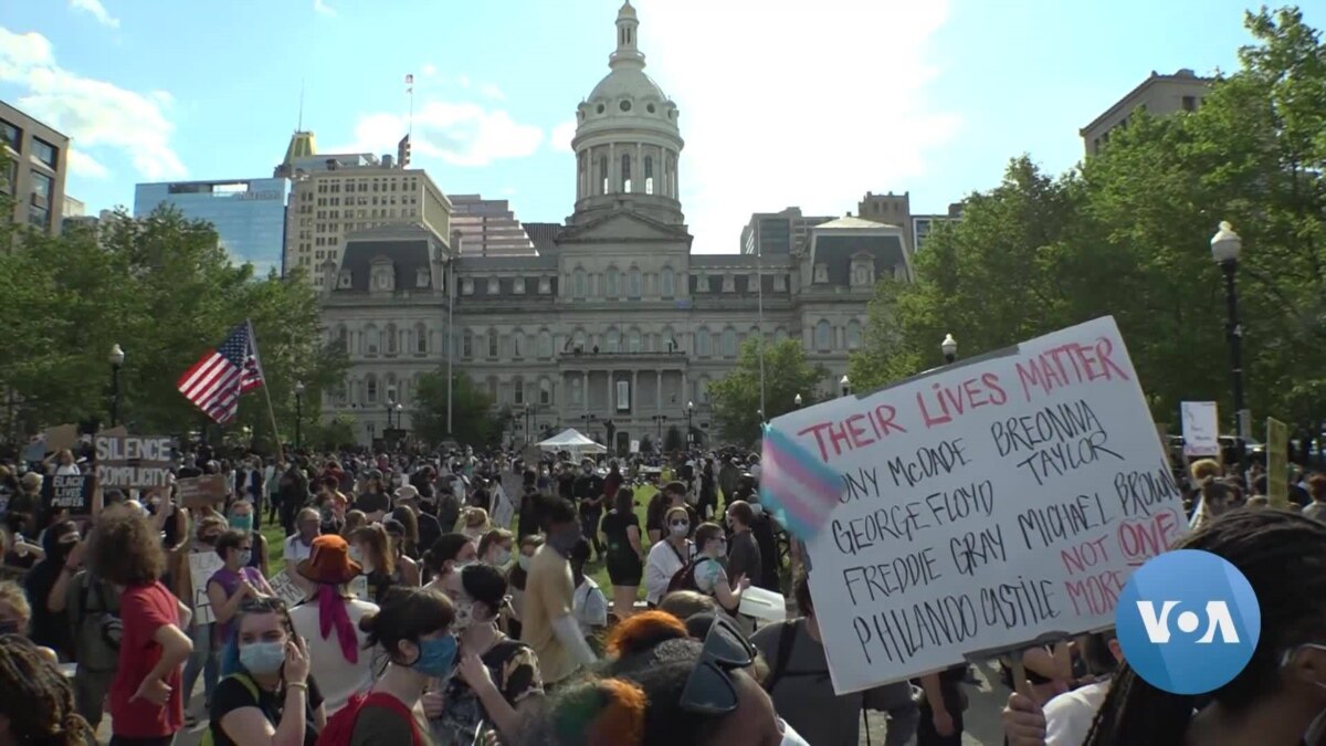 ‘Take Up Space’: Baltimore Youth Protest While Social Distancing