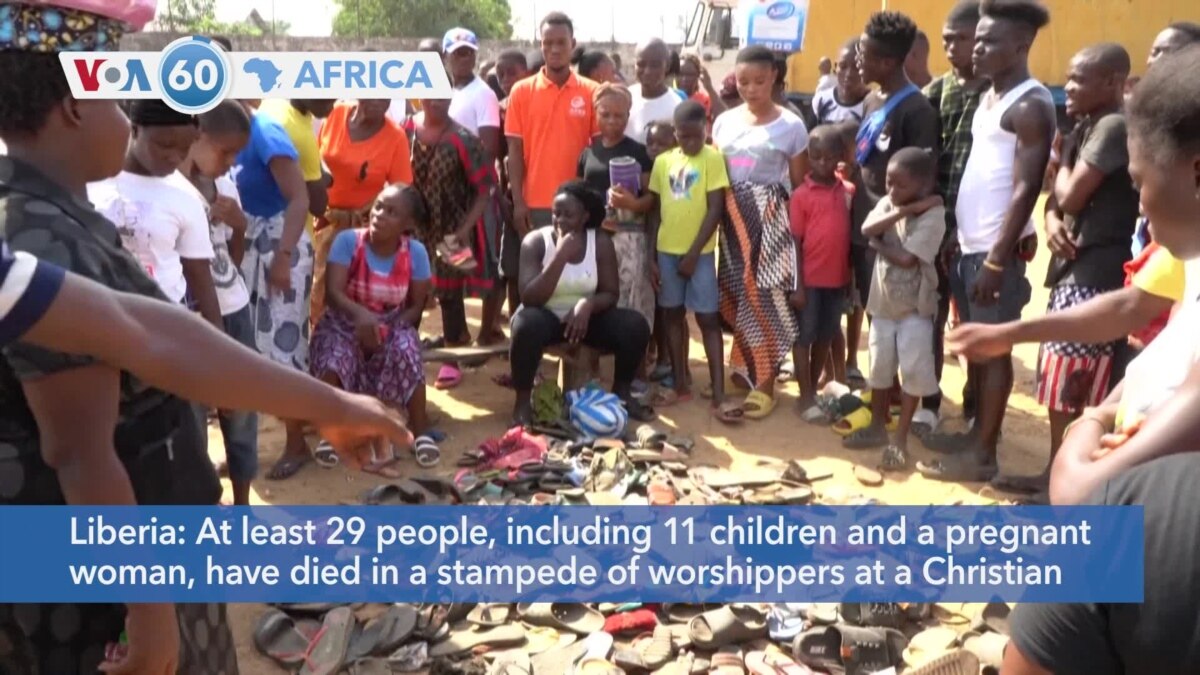 VOA60 Africa - Stampede at Liberia Church Gathering Kills 29