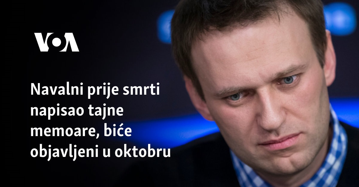 Navalni prije smrti napisao tajne memoare, biće objavljeni u oktobru