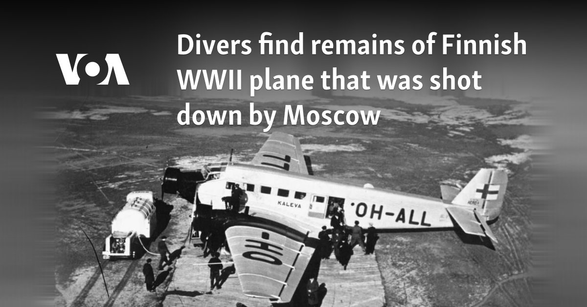 Divers find remains of Finnish WWII plane that was shot down by Moscow