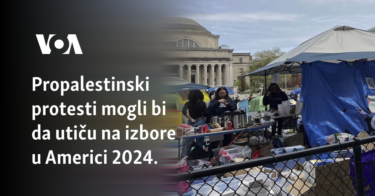 Propalestinski protesti mogli bi da utiču na izbore u Americi 2024.