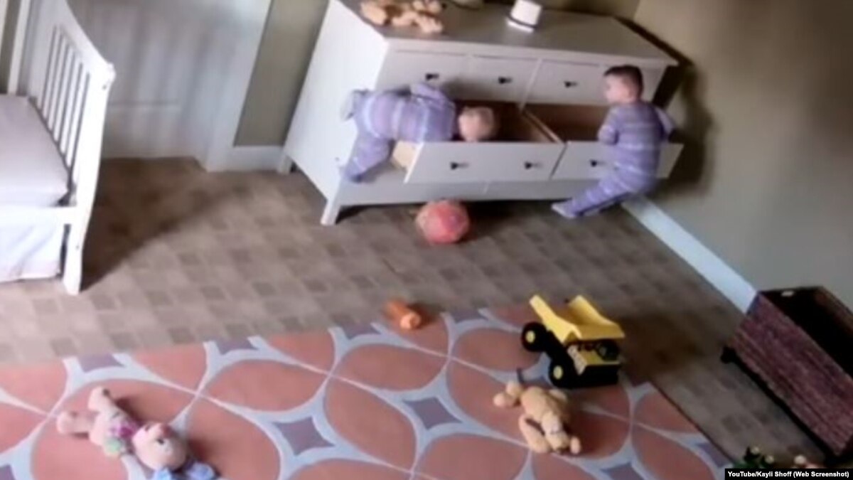 Young Boy Rescues Brother Trapped Under Furniture