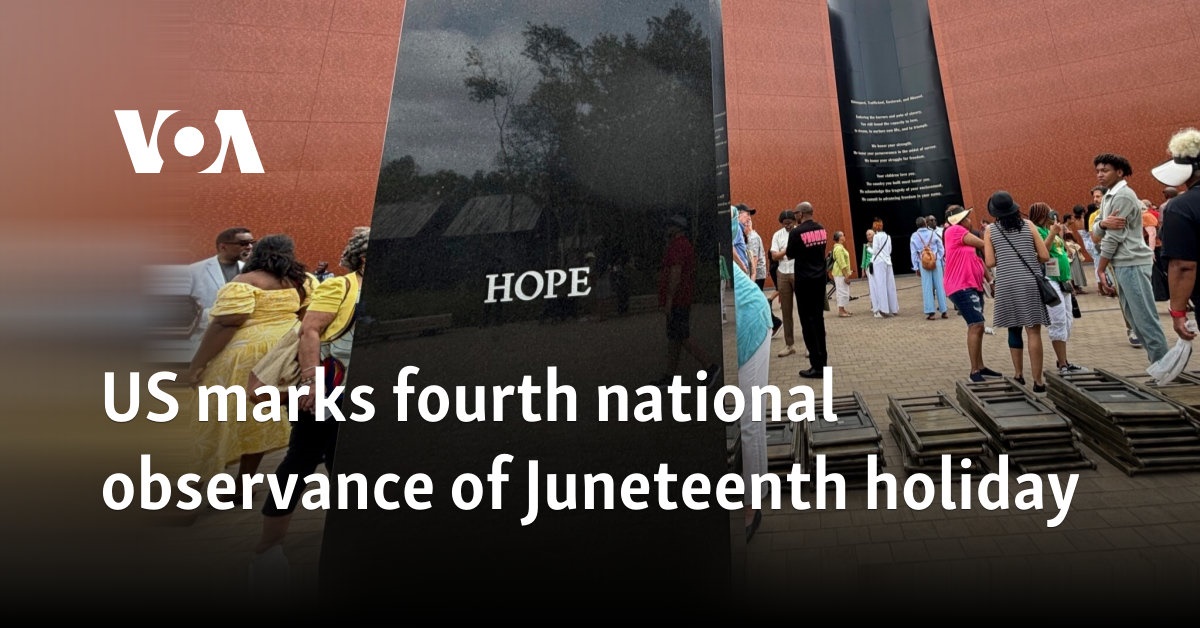 US marks fourth national observance of Juneteenth holiday