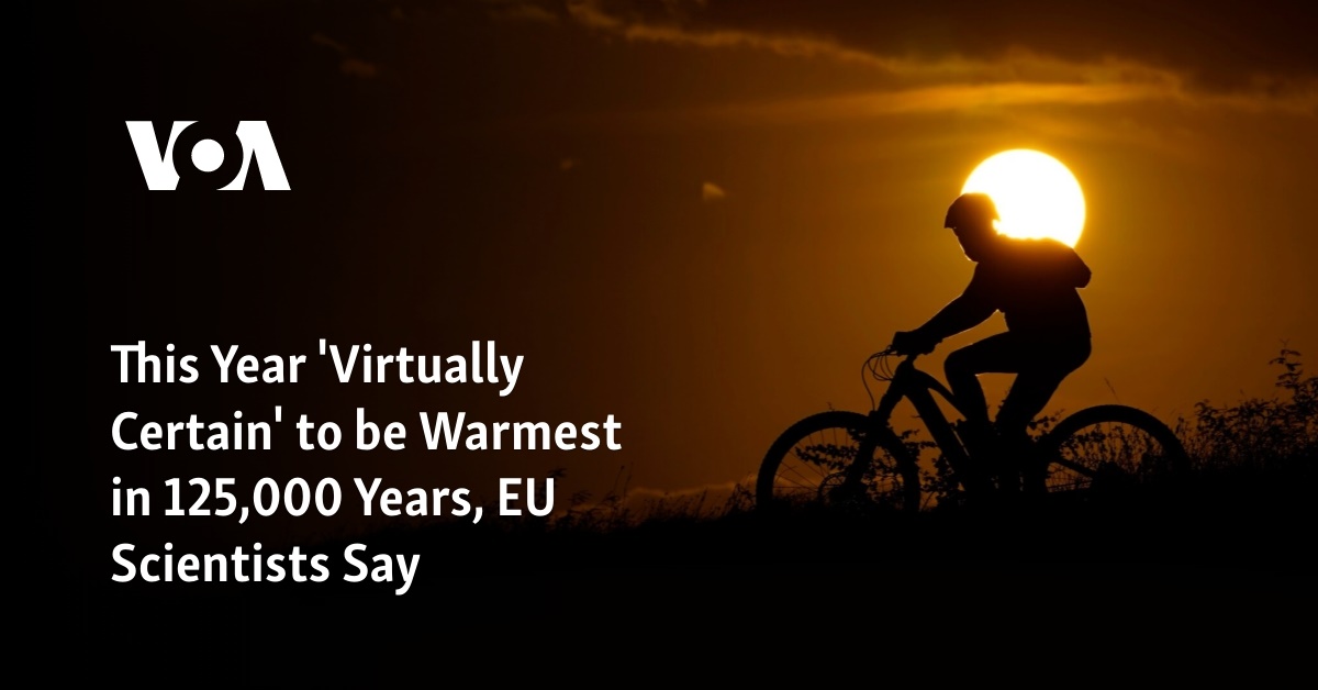 This Year 'Virtually Certain' to be Warmest in 125,000 Years, EU ...