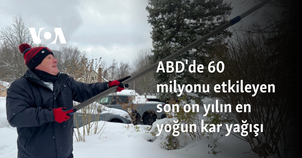 ABD'de 60 milyonu etkileyen son on yılın en yoğun kar yağışı