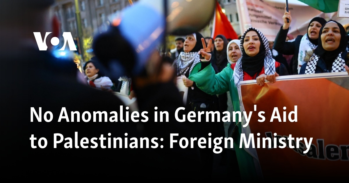 No Anomalies in Germany's Aid to Palestinians: Foreign Ministry