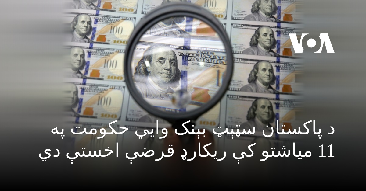 د پاکستان سټېټ بېنک وایي حکومت په 11 میاشتو کې ریکارډ قرضې اخستې دي