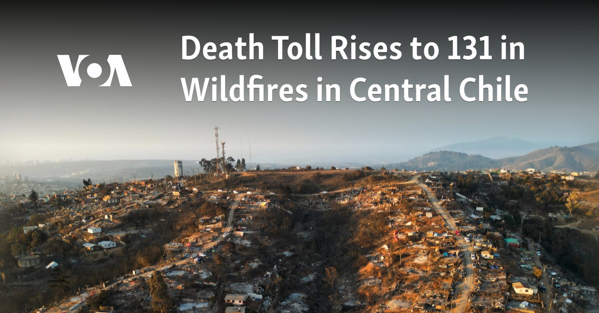 Death Toll Rises to 131 in Wildfires in Central Chile