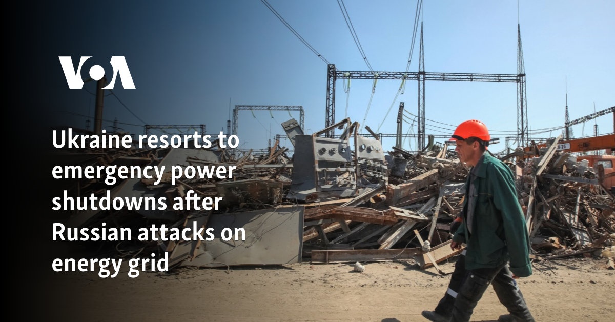 Ukraine resorts to emergency power cuts after Russian attacks on energy ...
