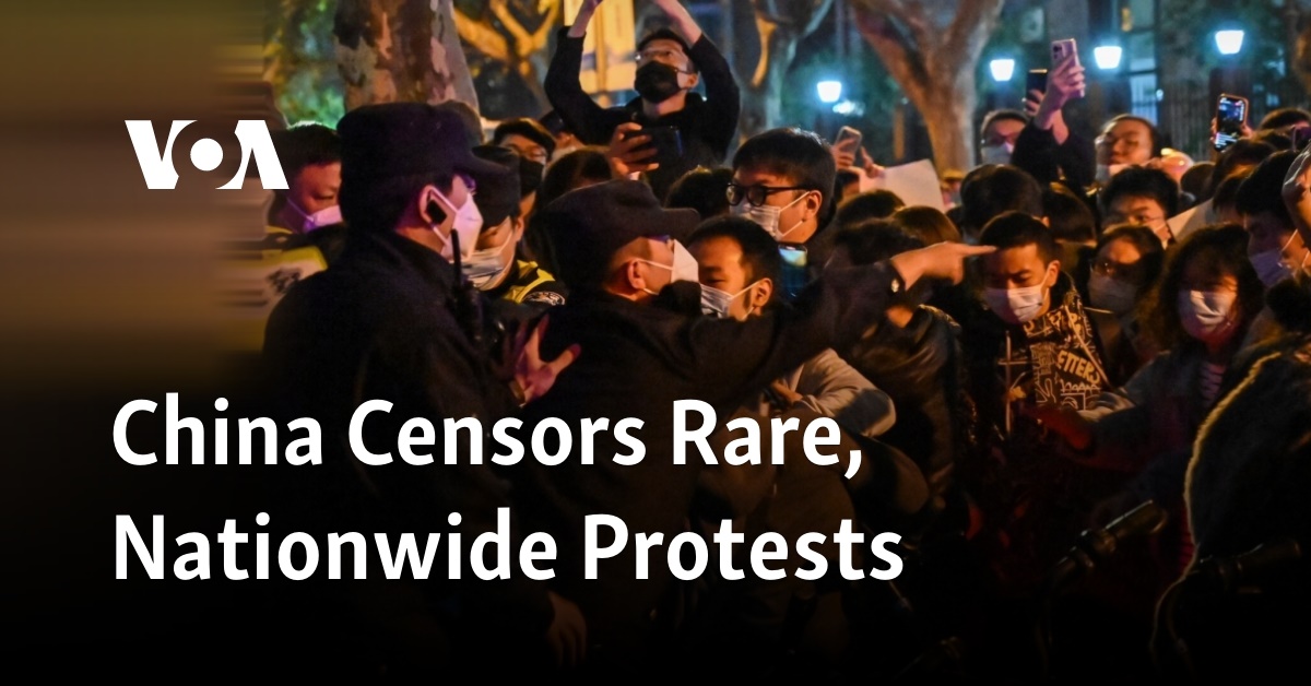 China Moves to Curb and Censor Rare, Nationwide Protests