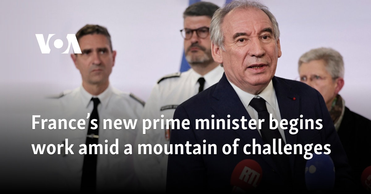 France’s new prime minister begins work amid a mountain of challenges