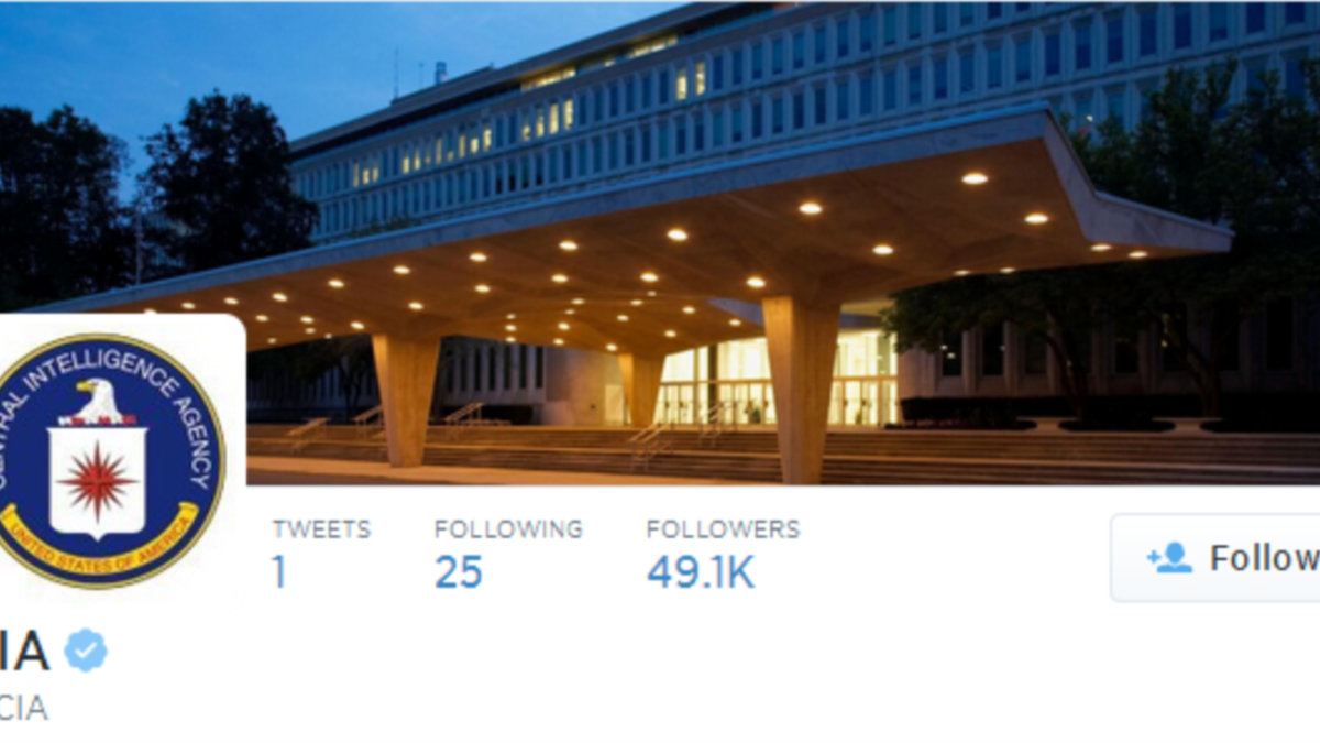 CIA Goes Viral, Joins Twitter, Facebook