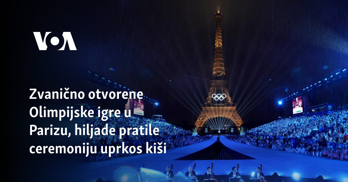 Zvanično otvorene Olimpijske igre u Parizu, hiljade pratile ceremoniju uprkos kiši