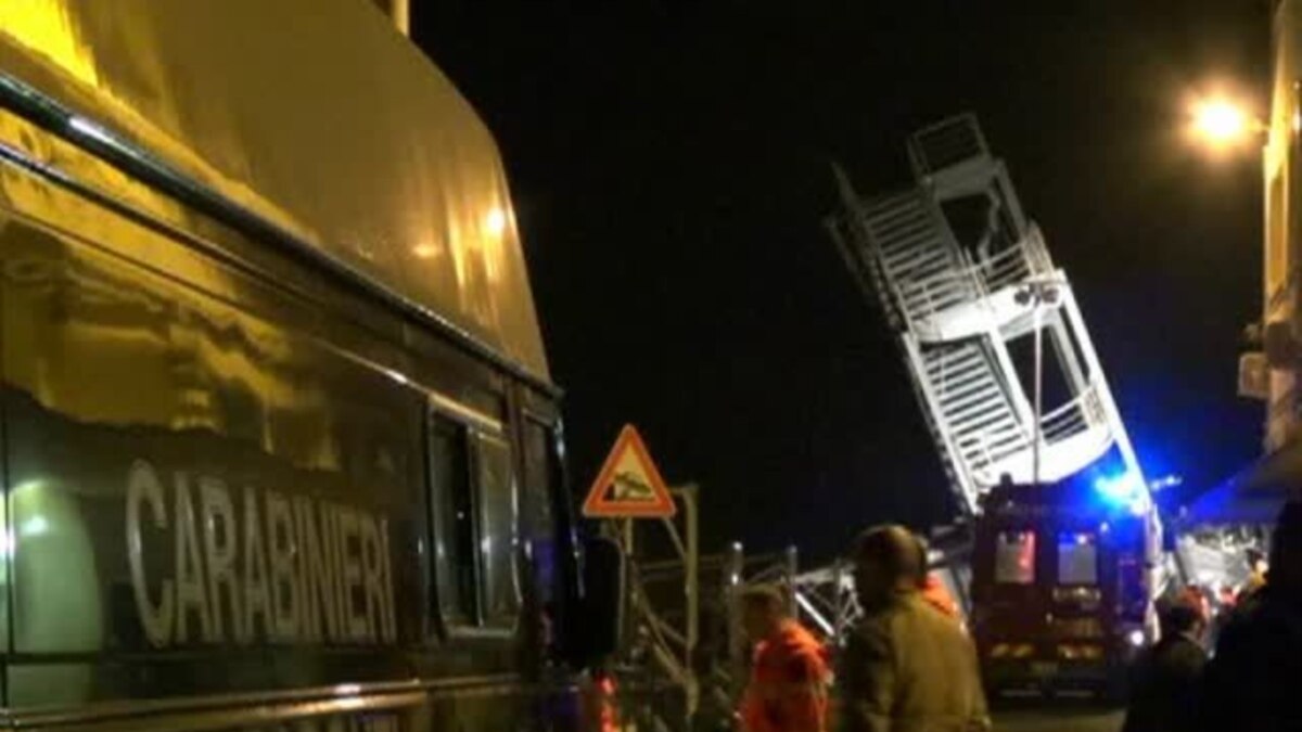 Several Dead as Cargo Ship Crashes into Tower at Italian Port