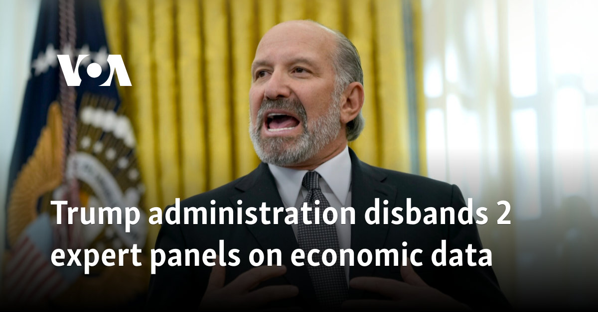 Trump administration disbands 2 expert panels on economic data