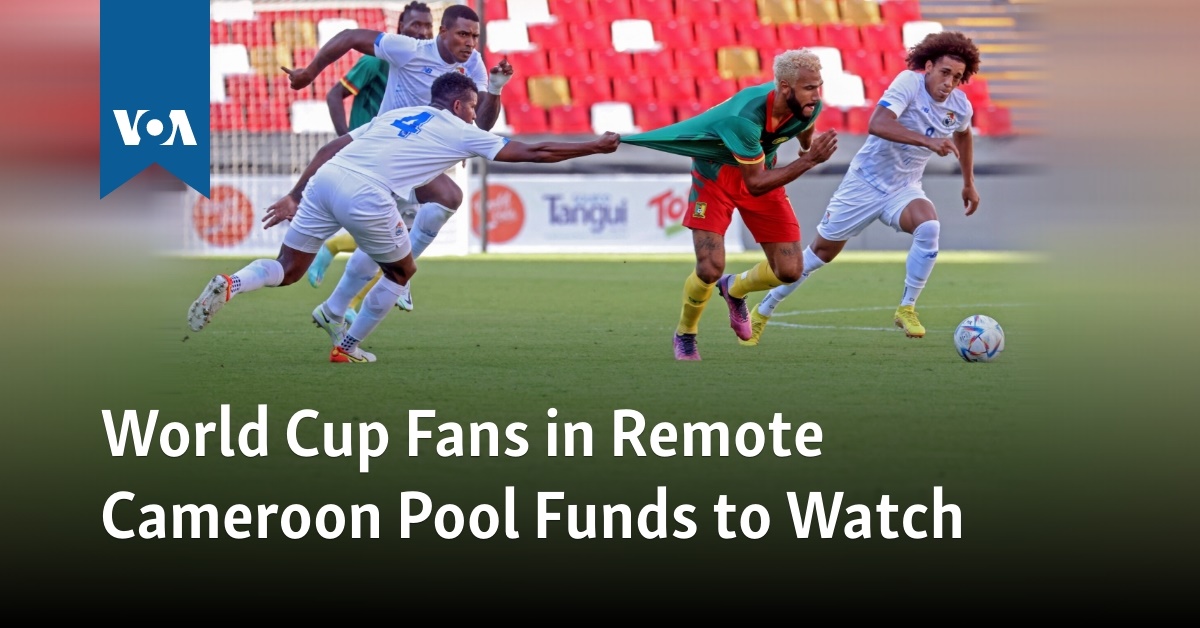 World Cup Fans in Remote Cameroon Pool Funds to Watch