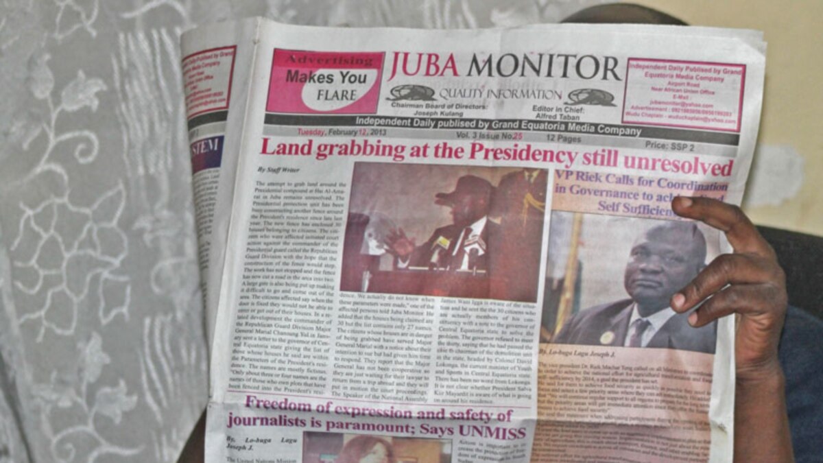 Rights Group Warns of Media Repression in S. Sudan