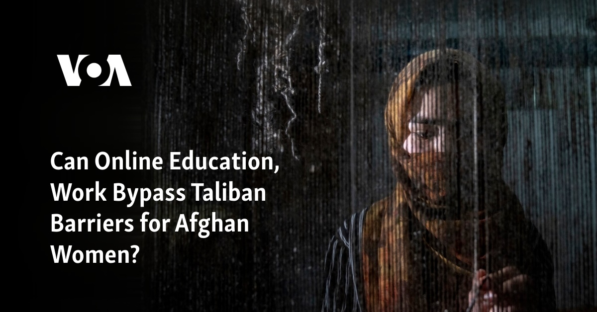 Can Online Education, Work Bypass Taliban Barriers for Afghan Women?