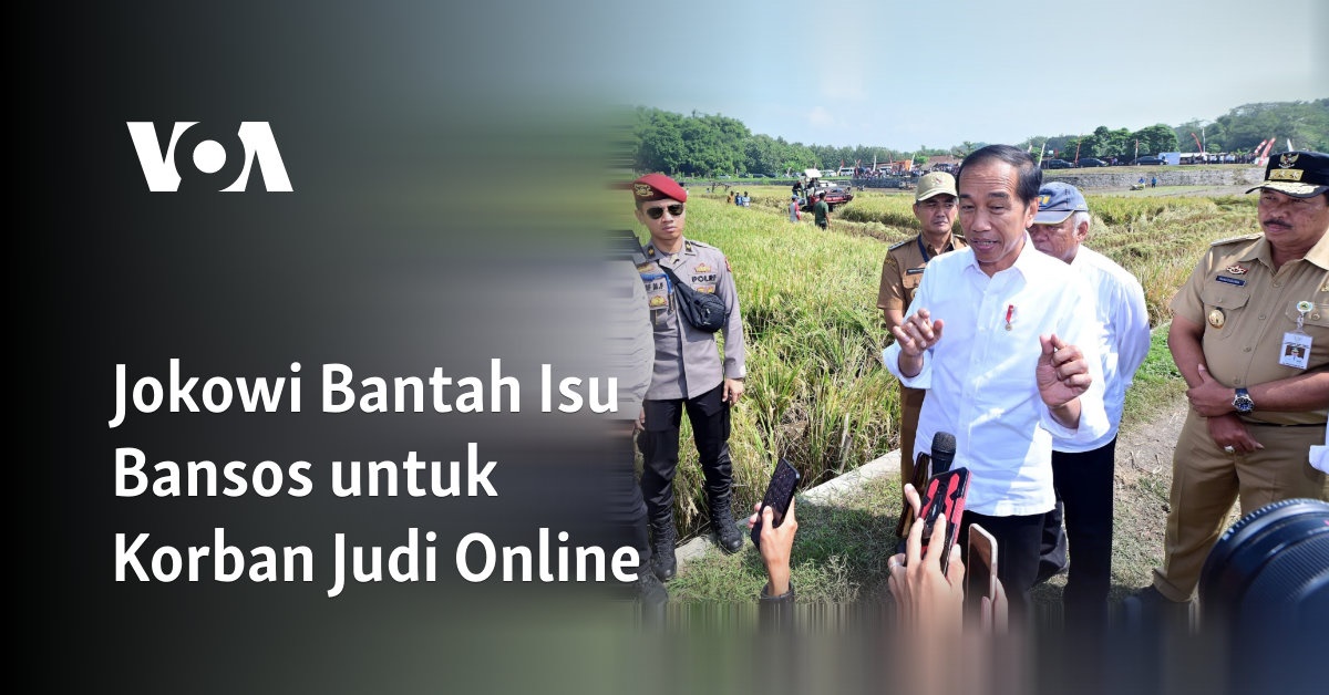 Jokowi Bantah Isu Bansos untuk Korban Judi Online