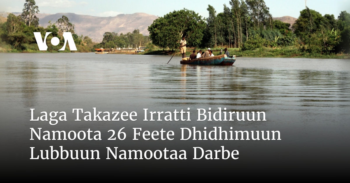 Laga Takazee Irratti Bidiruun Namoota 26 Feete Dhidhimuun Lubbuun ...