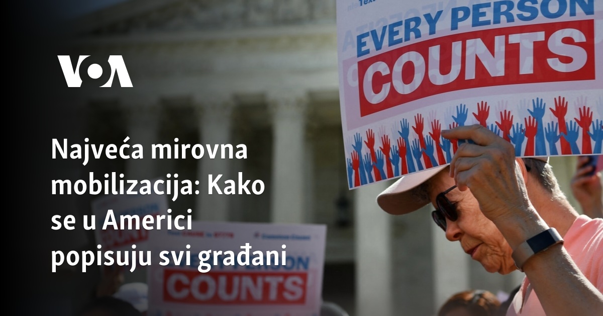 Najveća mirovna mobilizacija: Kako se u Americi popisuju svi građani