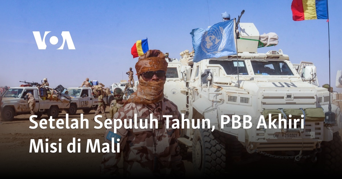 Setelah Sepuluh Tahun, PBB Akhiri Misi di Mali
