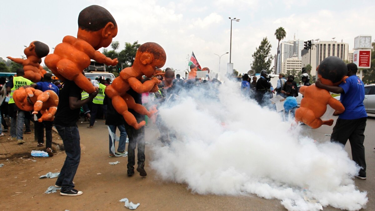 Kenya Police Break Up Protest, Accuse US of Funding Activists