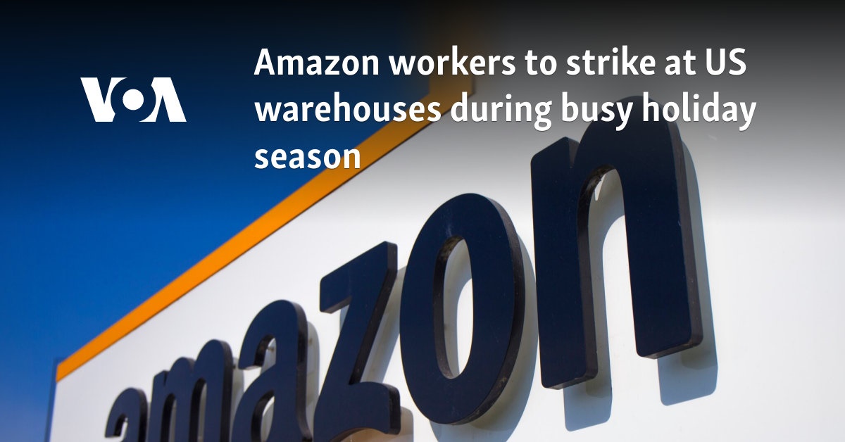 Amazon workers to strike at US warehouses during busy holiday season Amazon workers to strike at US warehouses during busy holiday season